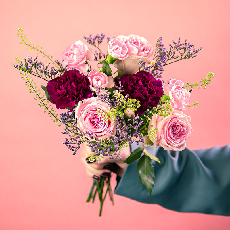 Färglada blommor | Betala med Swish | Euroflorist