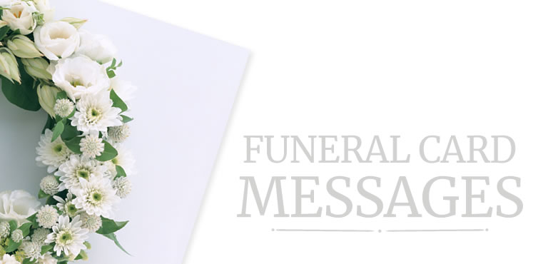 Funeral Card Messages Cards For Funeral Flowers Eflorist